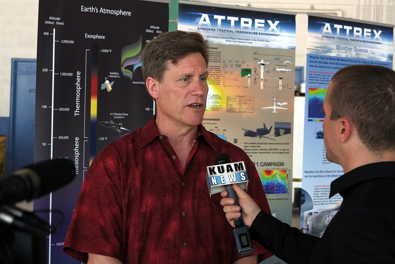 Paul Newman Interviewed on Local TV | NASA Airborne Science Program